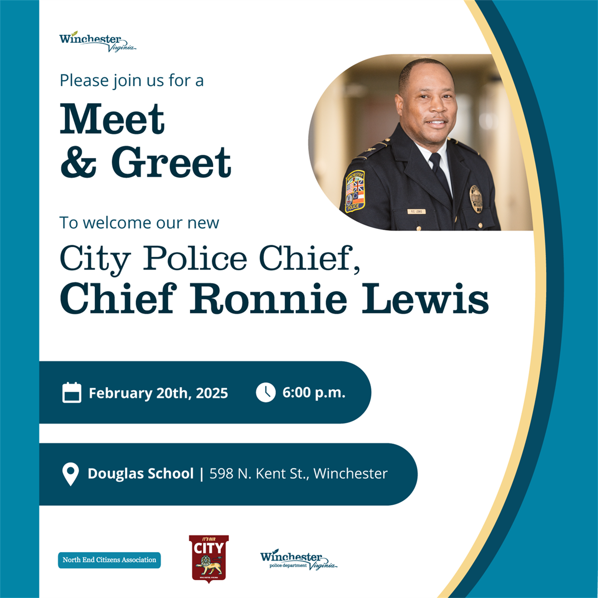 Chief Lewis Meet & Greet - City of Winchester, VA